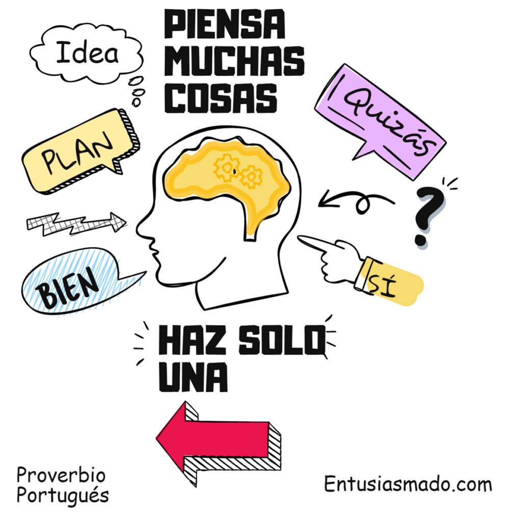 Piensa muchas cosas pero haz solo una - Entusiasmado.com
